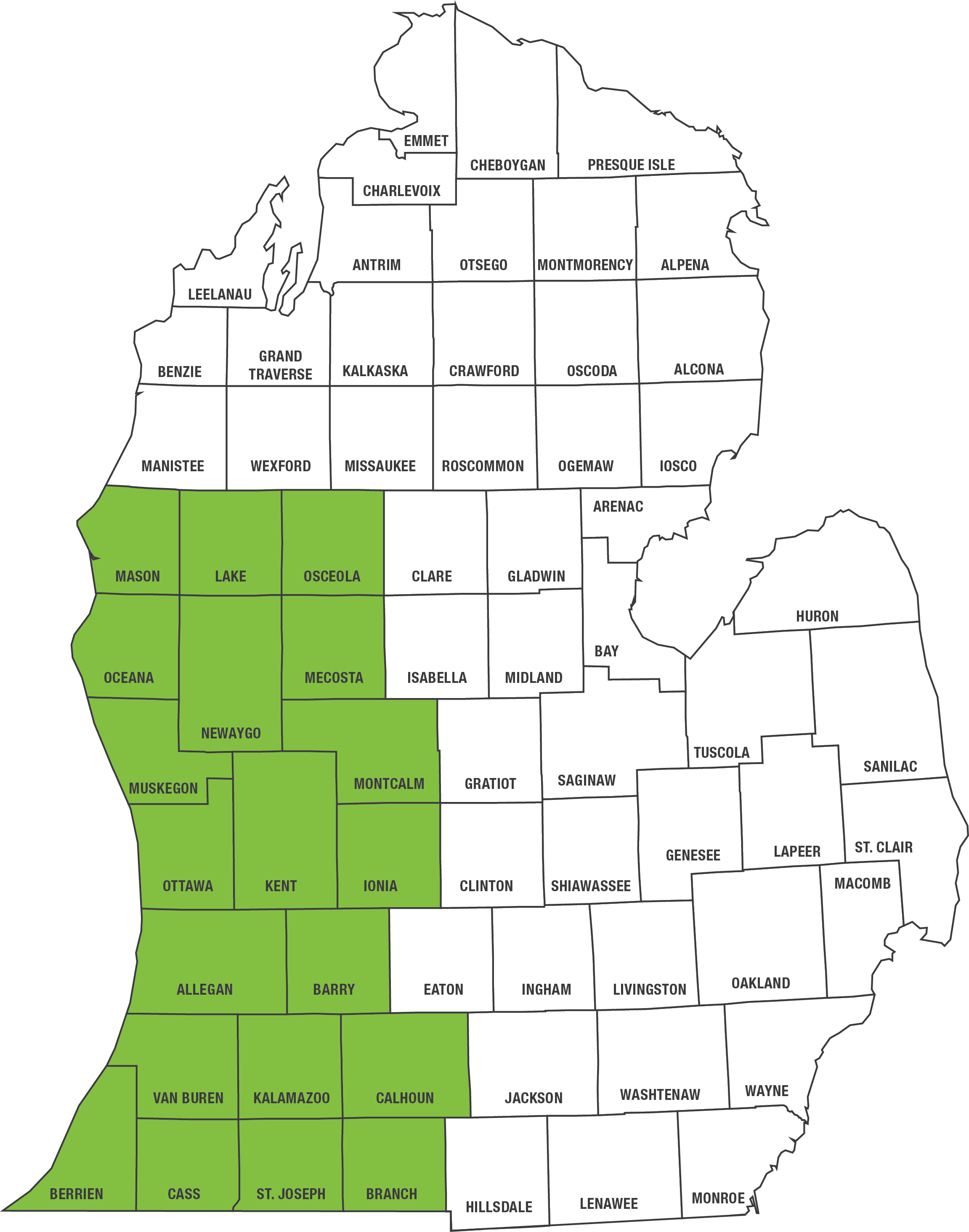 Medicaid service area | Priority Health